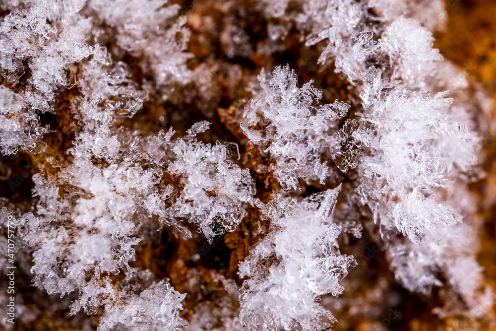 textura de copos de nieve, comida congelada, escarcha Stock Photo ...