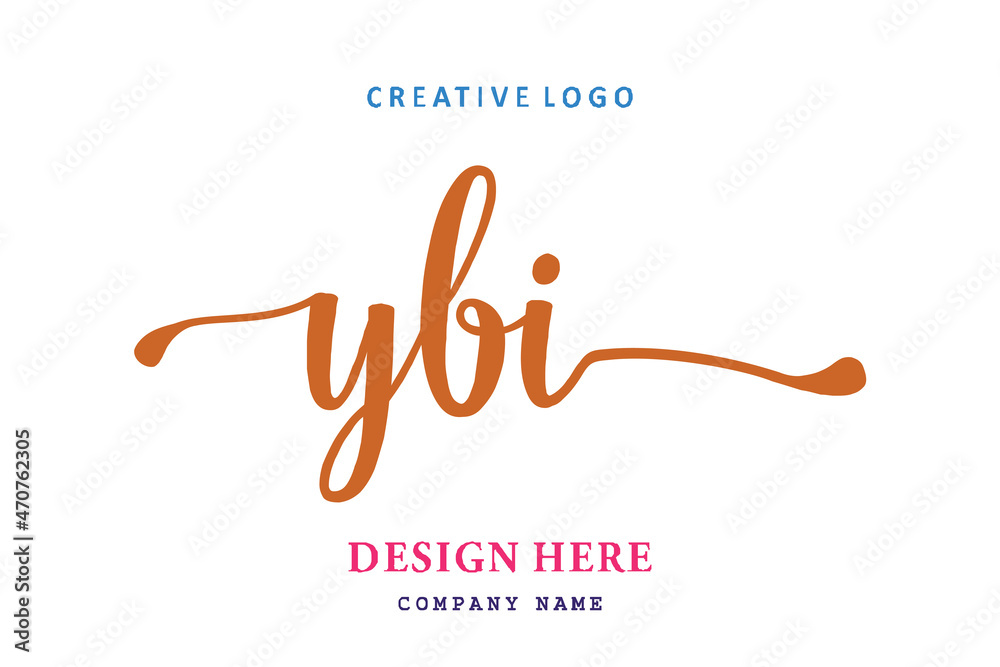 YBI lettering logo is simple, easy to understand and authoritative ...
