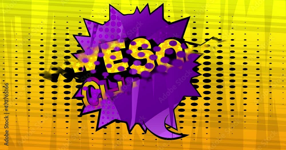 Awesome Change. Motion poster. 4k animated Comic book word text moving ...