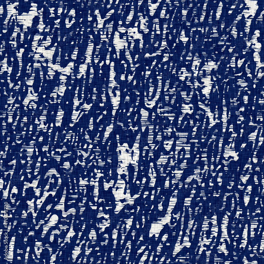 Indigo dyed fabric random flecks pattern texture. Seamless textile ...
