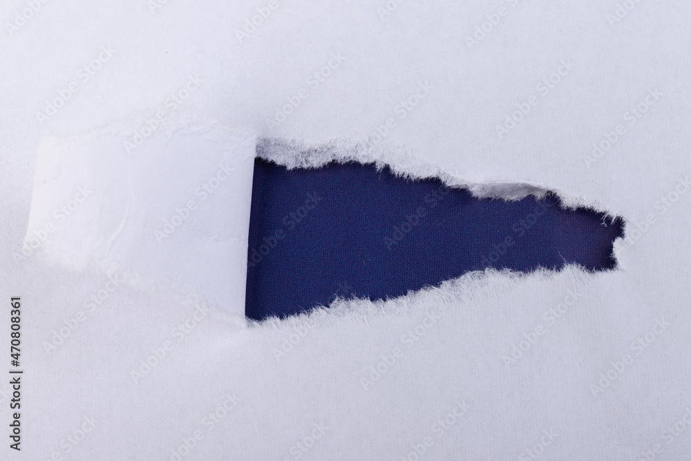 Ripper paper with space for text with purple background. Concept of ...