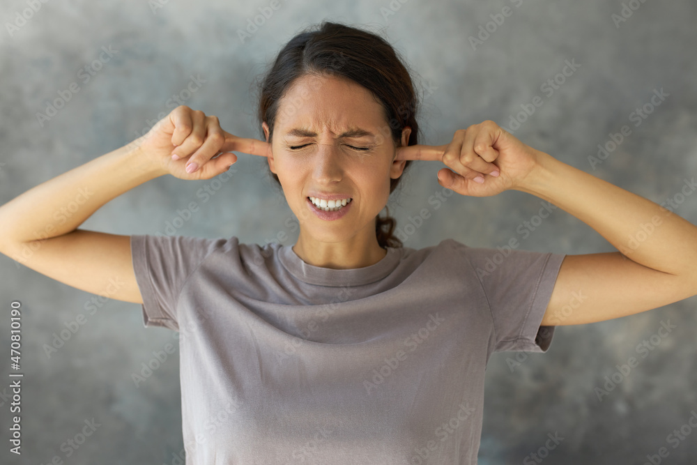 Negative human emotions, feelings, signs, body language. Attractive ...