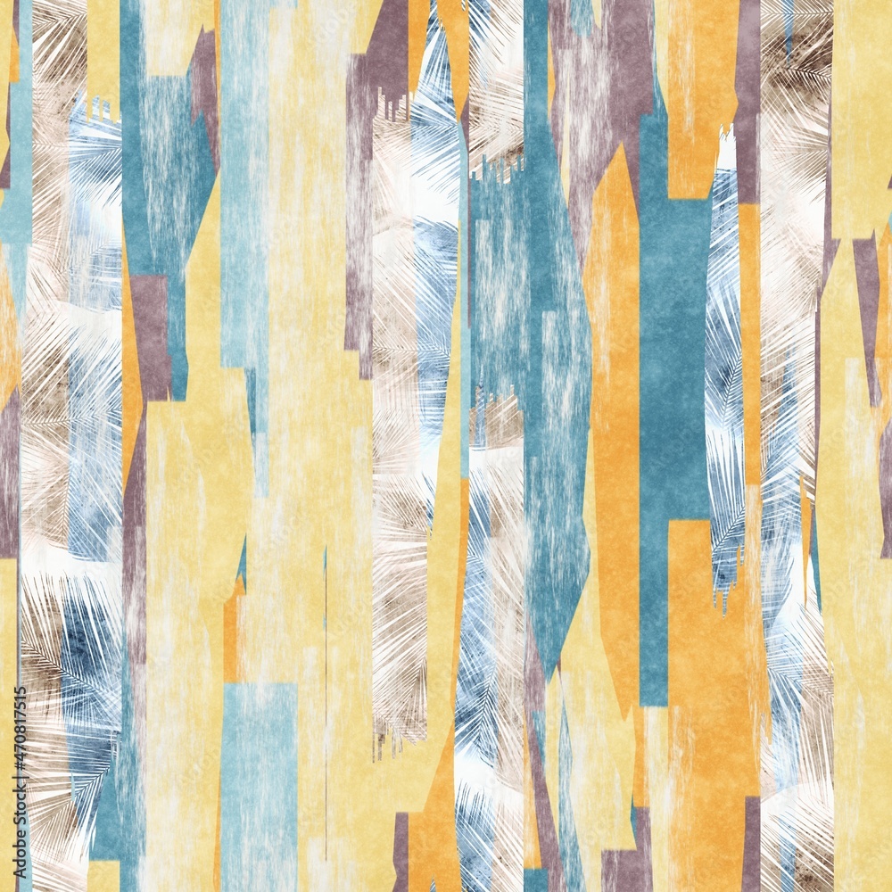 Seamless paper strip collage surface pattern design for print. High ...