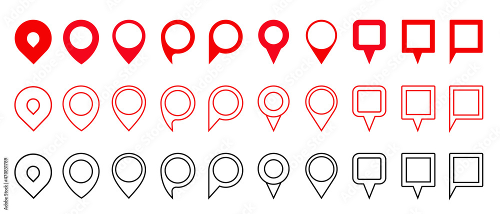 Map pin icon. location pin place marker. Location icon. Map marker ...