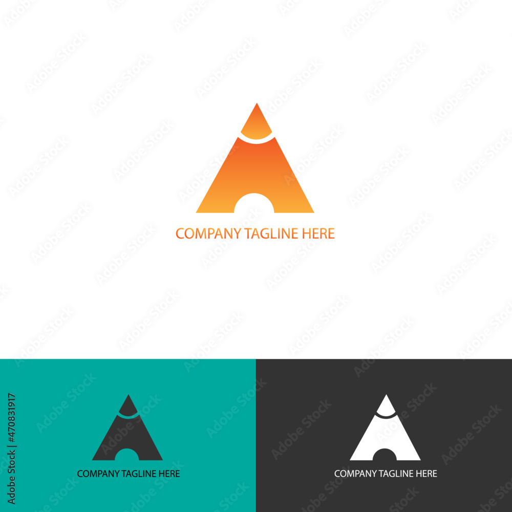 Letter A Icon Symbol Stock Vector | Adobe Stock