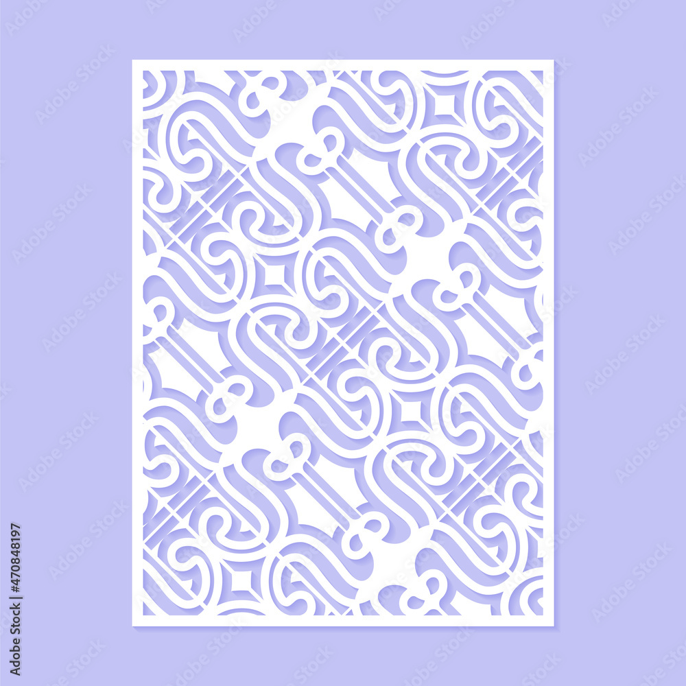 seamless die cut decorative pattern template Stock Vector | Adobe Stock