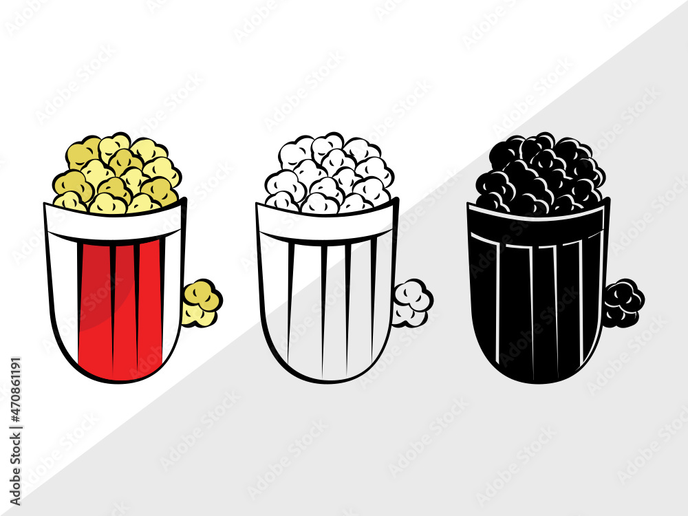 Popcorn SVG | Movie Popcorn Svg | Cinema Svg | Movie Svg | Popcorn ...