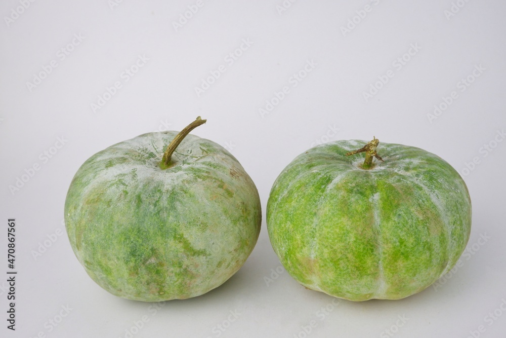 green winter melon isolated on white background Stock Photo | Adobe Stock