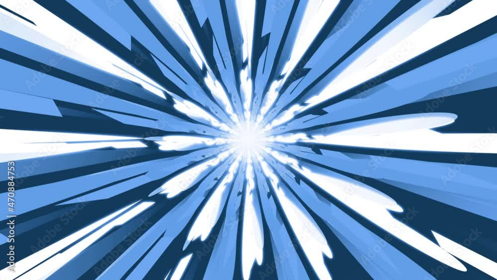 Vidéo Stock Abstract blue and white cartoon background looped tunnel ...