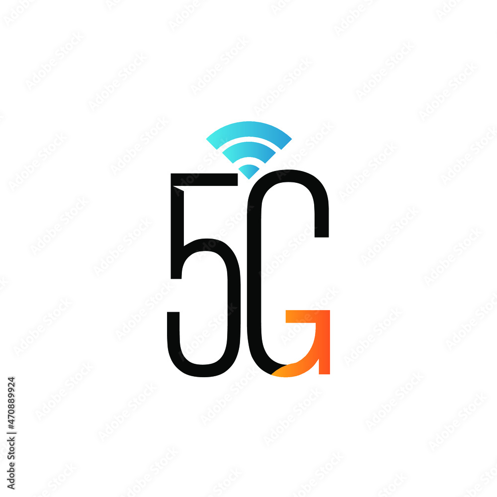 5G logo, network icon, 5G vector Stock Vector | Adobe Stock
