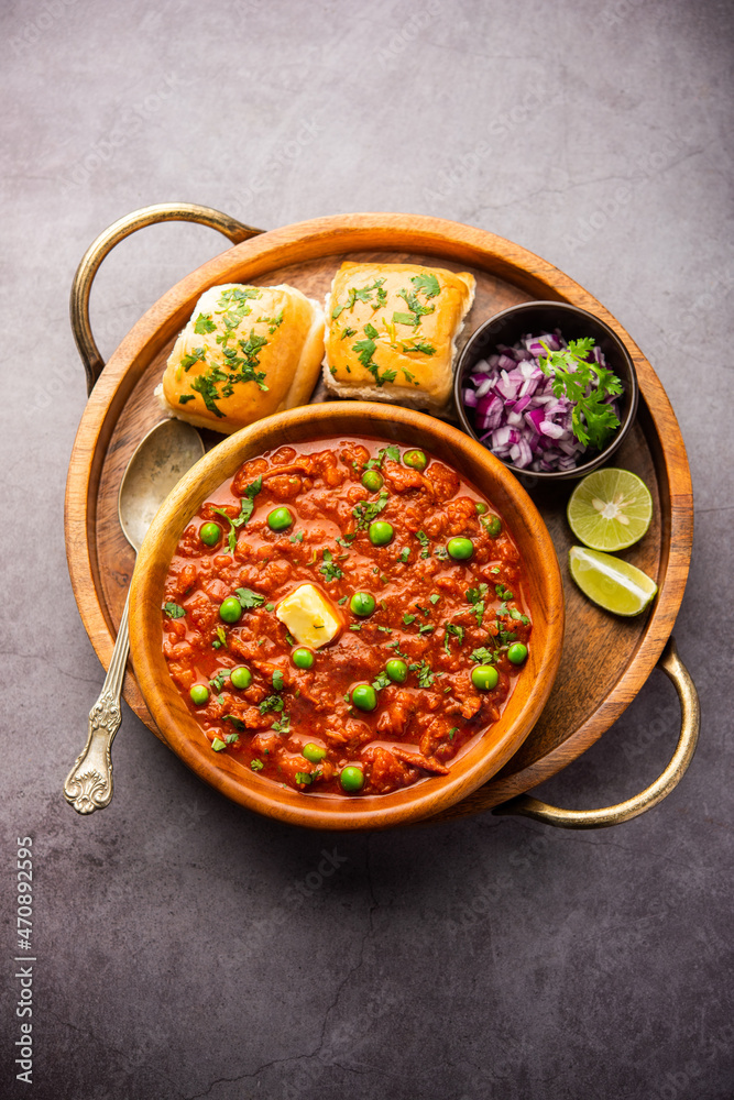 Pav Bhaji Stock Photo | Adobe Stock