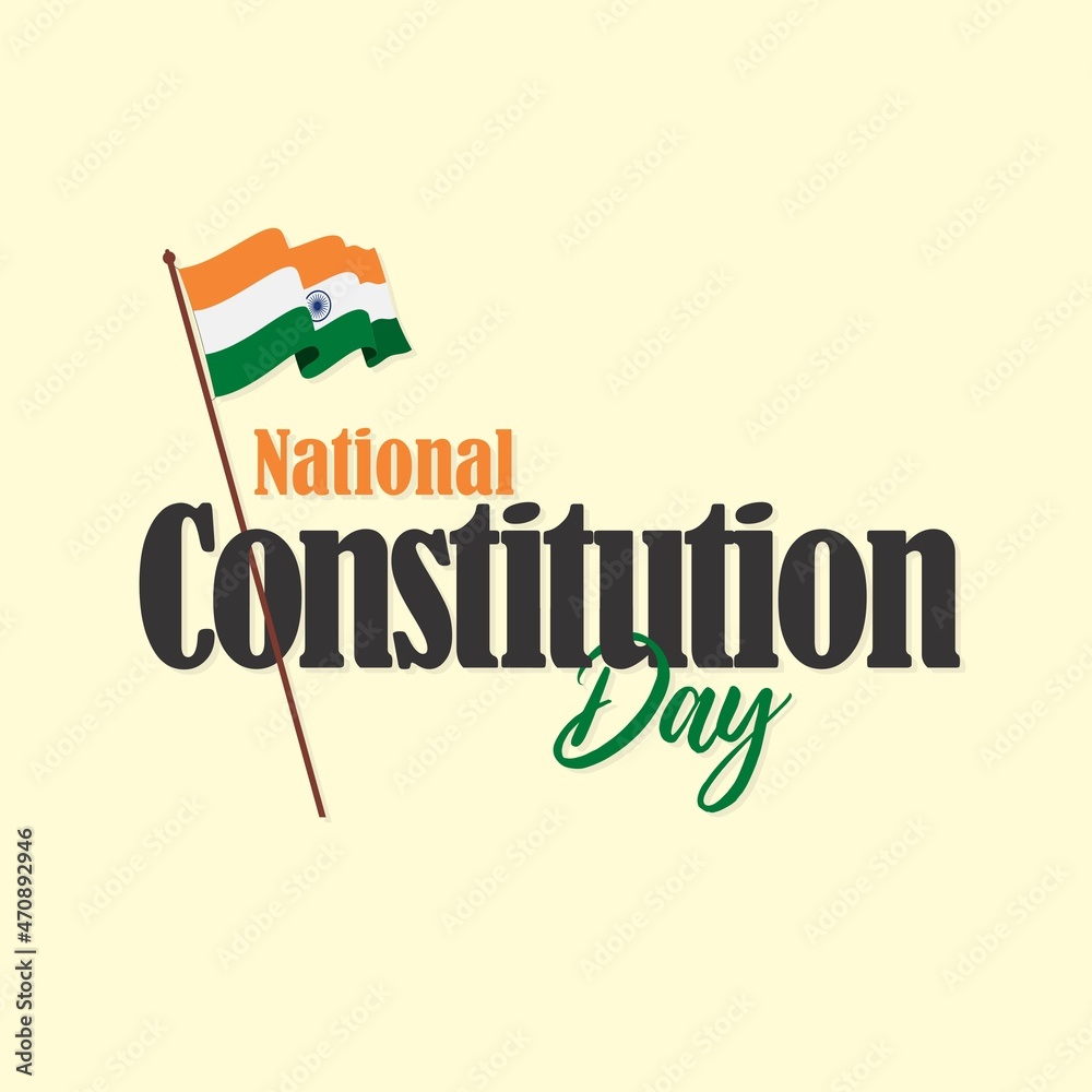 Conceptual Banner Design for National Constitution Day. Editable ...