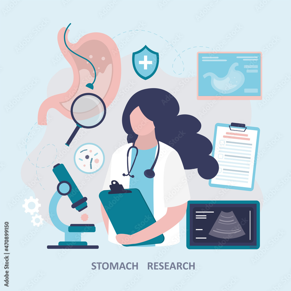 Doctor conducts gastroscopy to patient. Gastroenterologist conducts ...