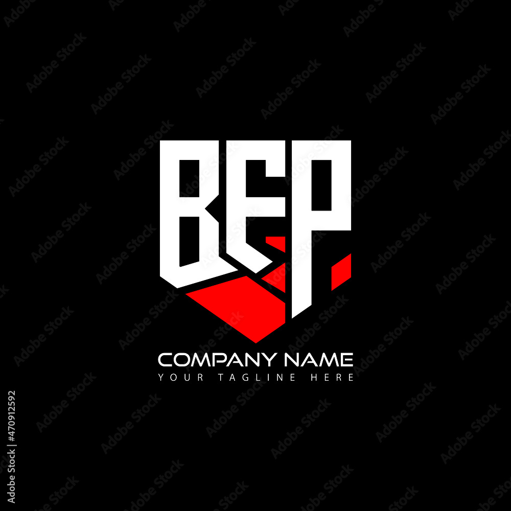 BFP letter logo design on black background.BFP creative initials letter ...