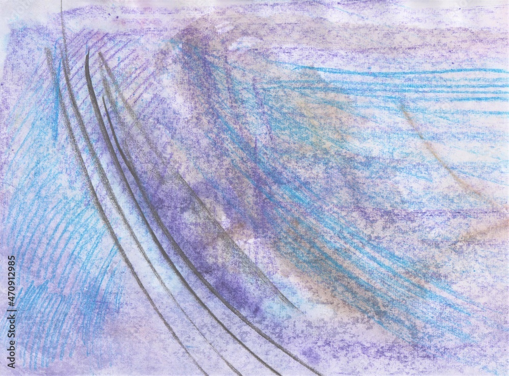 Abstract blue-purple background. Rough texture lines on a light ...
