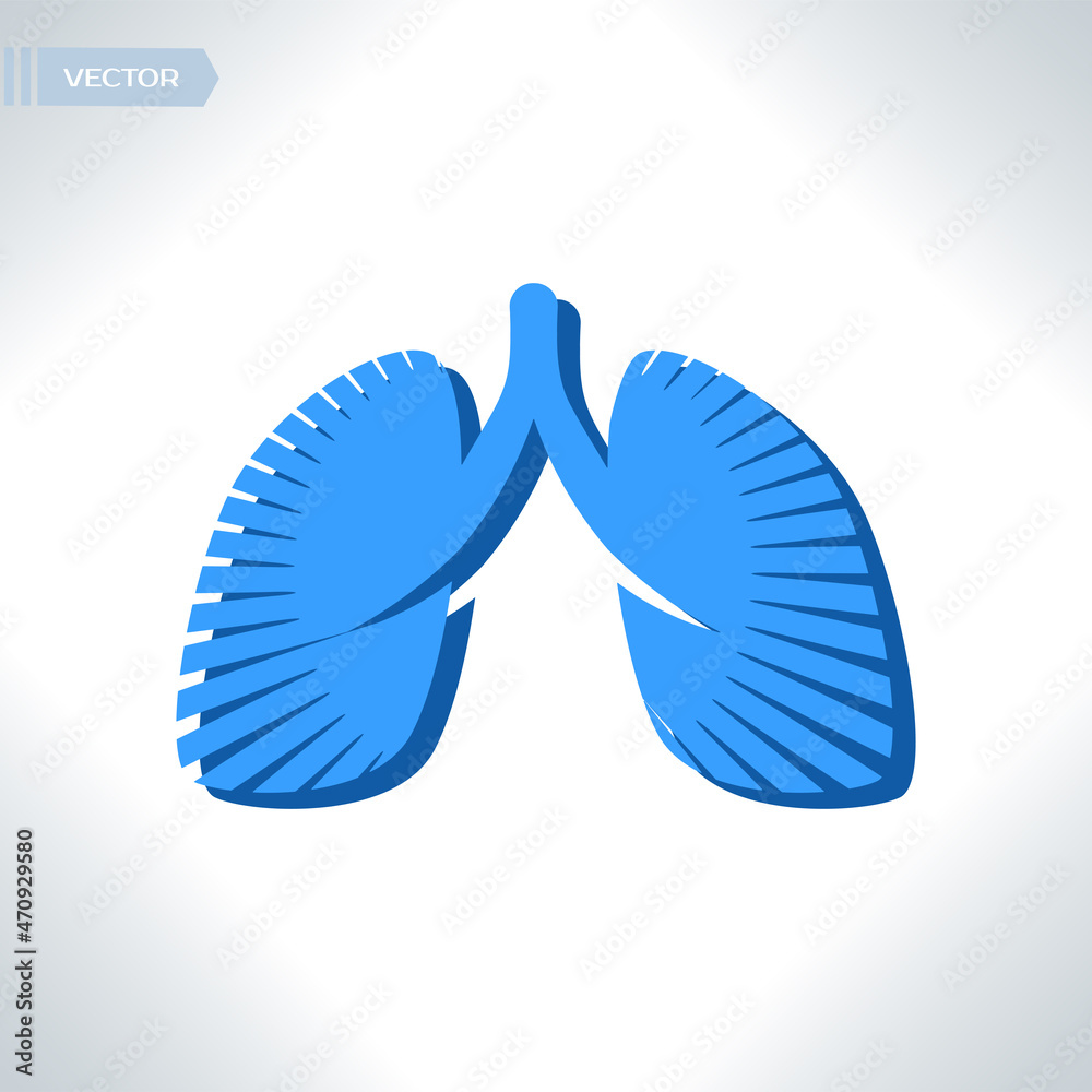 Pulmonary clinic logo. Lung care logo vector, Lungs Health logo ...