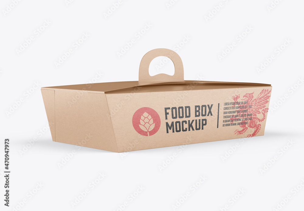 Food Box Mockup Stock Template | Adobe Stock