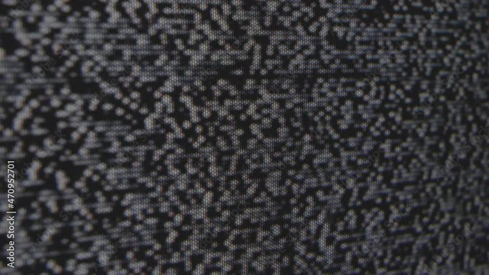 Tv Noise no signal Loop perspective Retro television noise, where the ...