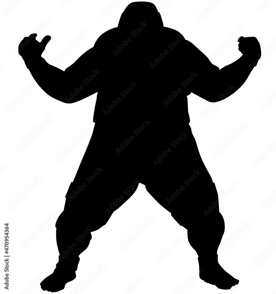 Strong japanese sumo fighter, sumo wrestler. A sumō fighter is known as ...