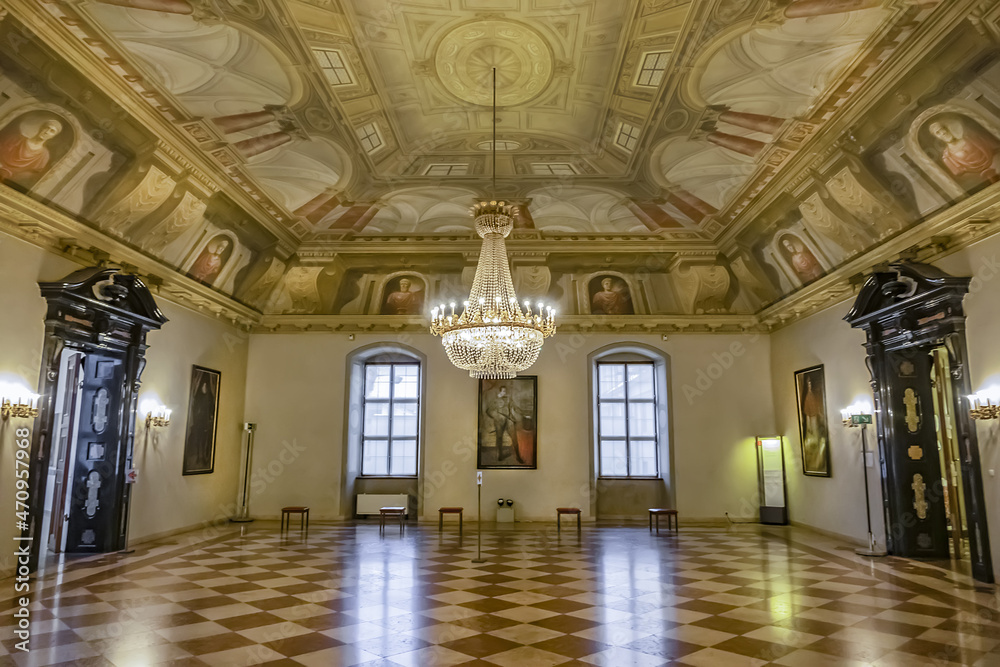 Interior of Munich Residenz (Residence). Munich Residence - museum ...