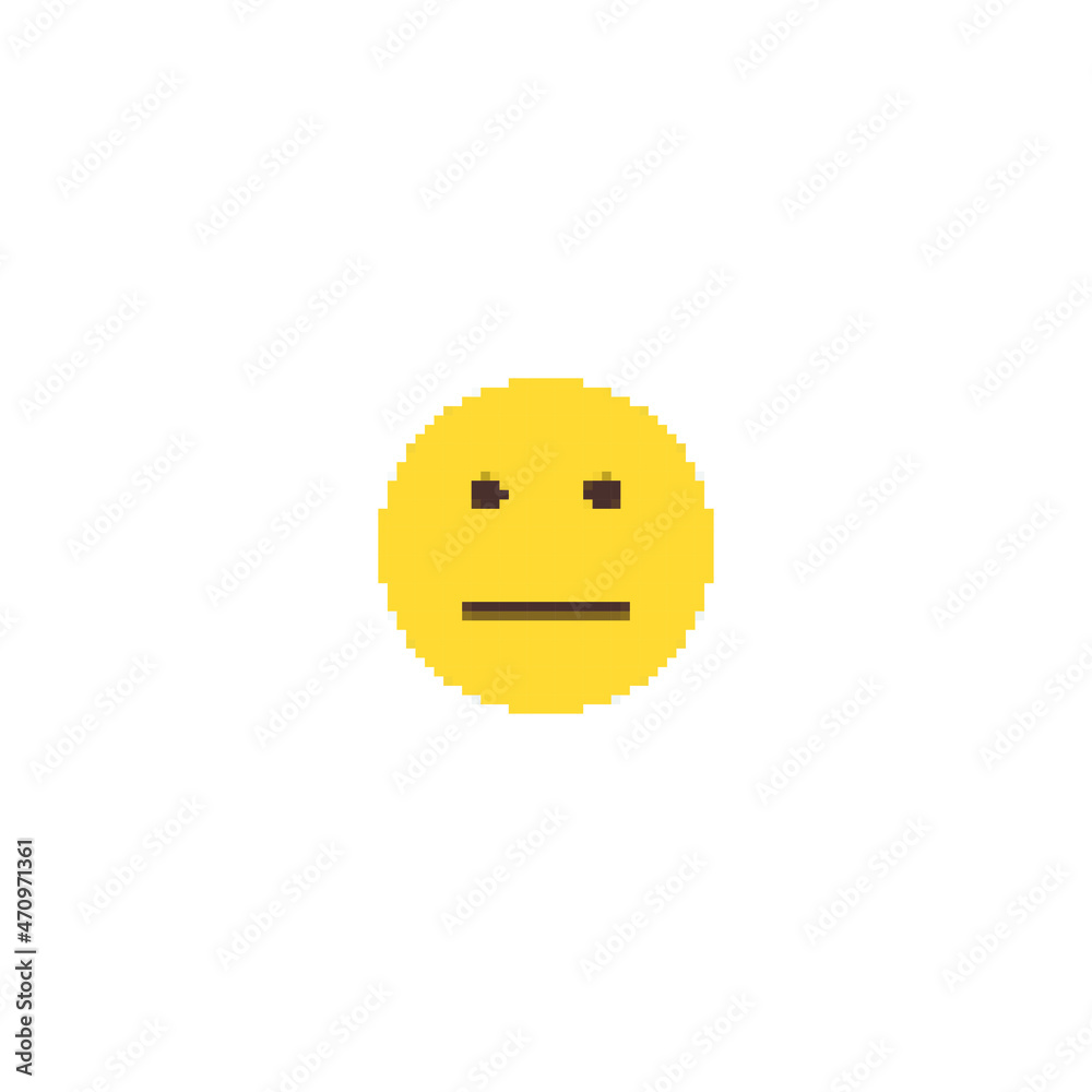 Straight Face Emoticon