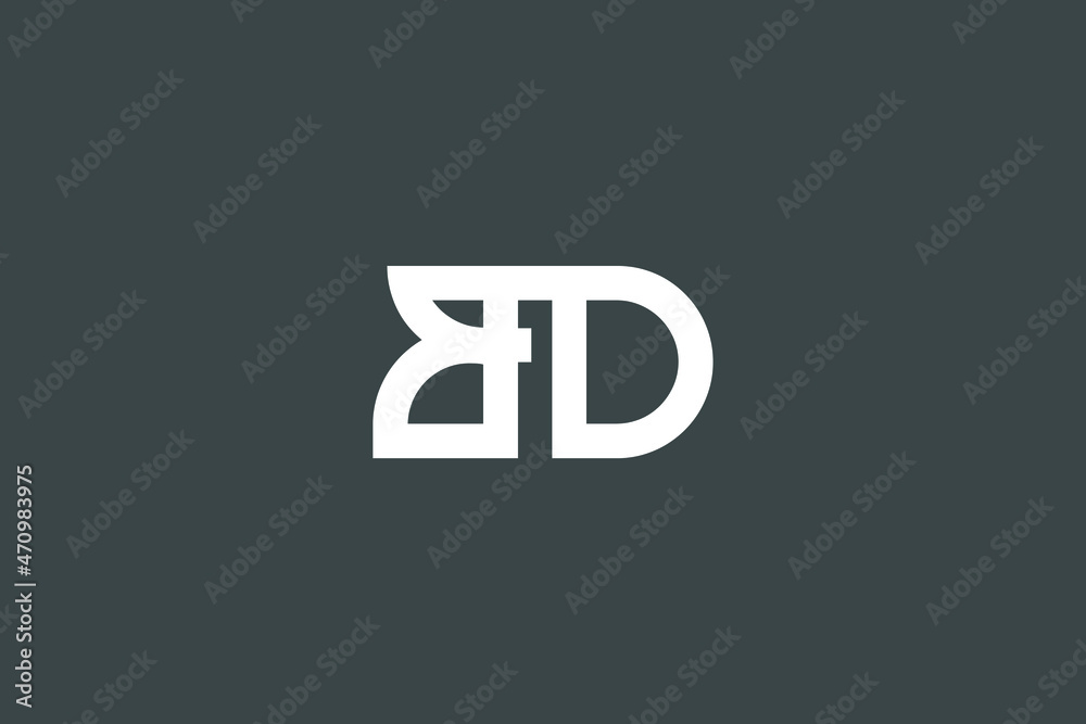 Professional Minimal Initial DB logo and BD logo design. DB Letter ...