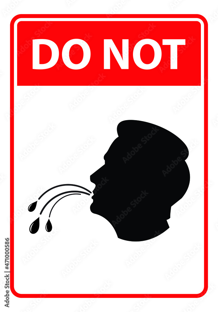 Poster Do not spit here sign – Wall Art | UkPosters