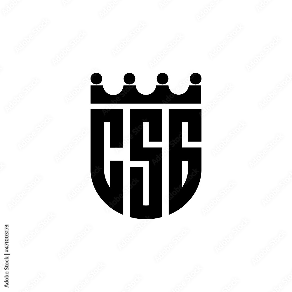 CSG letter logo design with white background in illustrator, vector ...