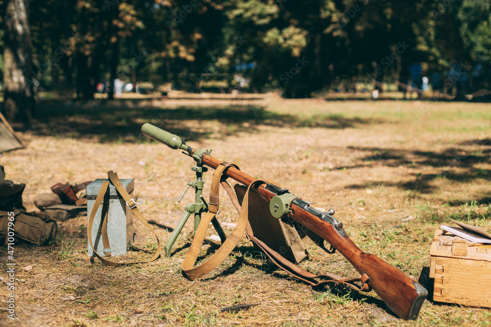 Old soviet russian rifle mosin nagant model 91 38. model 91 cossack ...