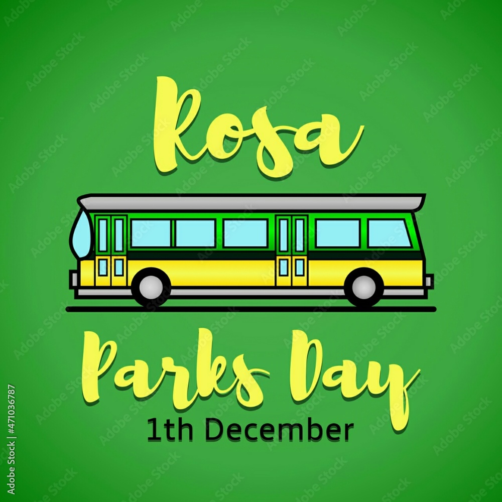Rosa parks day theme poster . Vector illustration. Suitable for Poster ...
