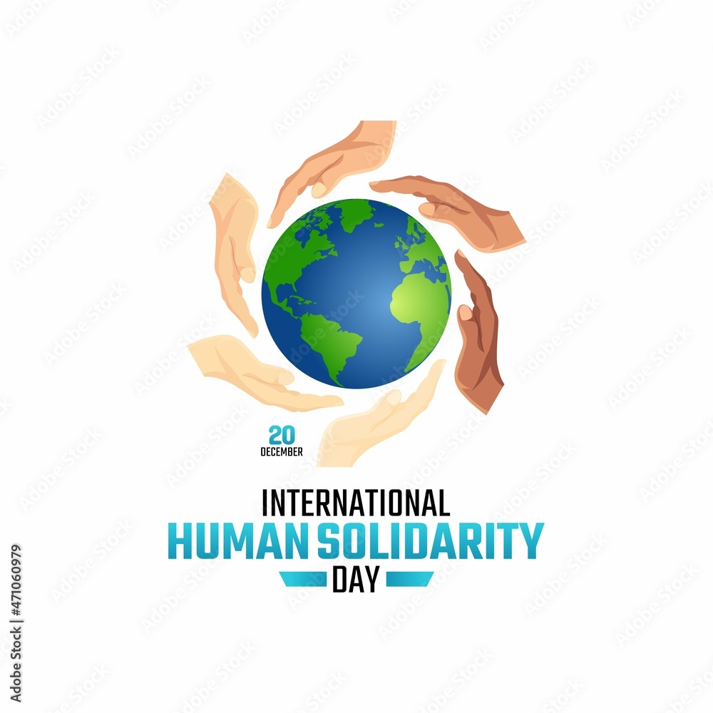 vector graphic of international human solidarity day good for ...
