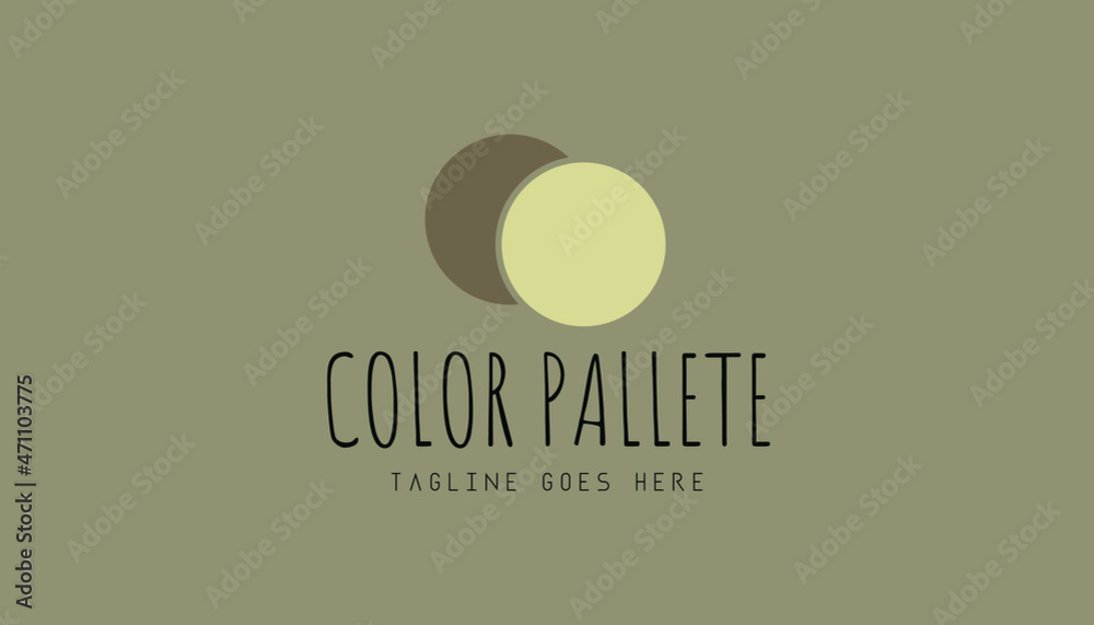color palette logo vector design Stock Vector | Adobe Stock