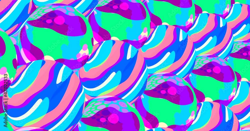 Looped 4k animation. Abstract colorful chill geometry background. Ideal ...