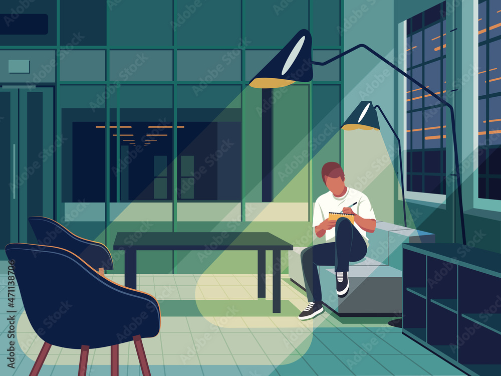 Person Working Alone