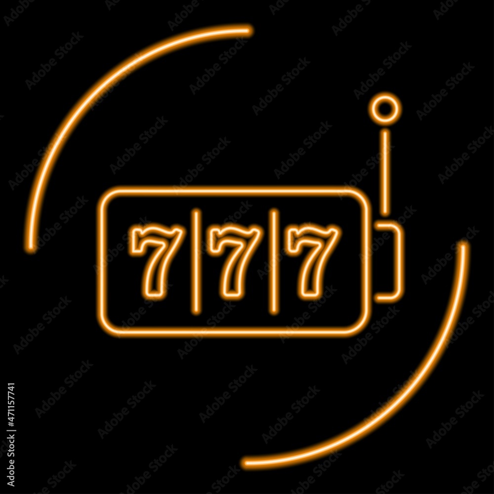 777 neon sign, modern glowing banner design, colorful modern design ...