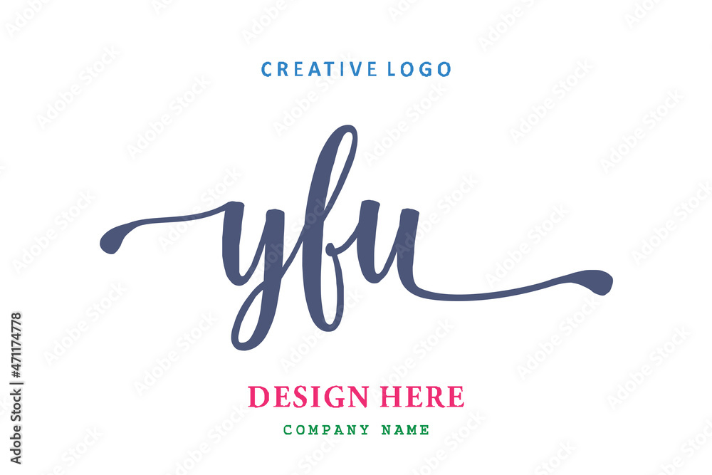 YFU lettering logo is simple, easy to understand and authoritative ...