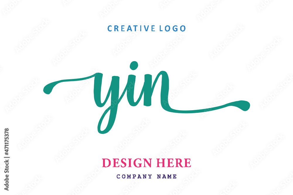 YIN lettering logo is simple, easy to understand and authoritative ...