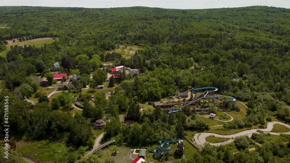 Video „Aerial drone view of the decommissioned, semi abandoned ...