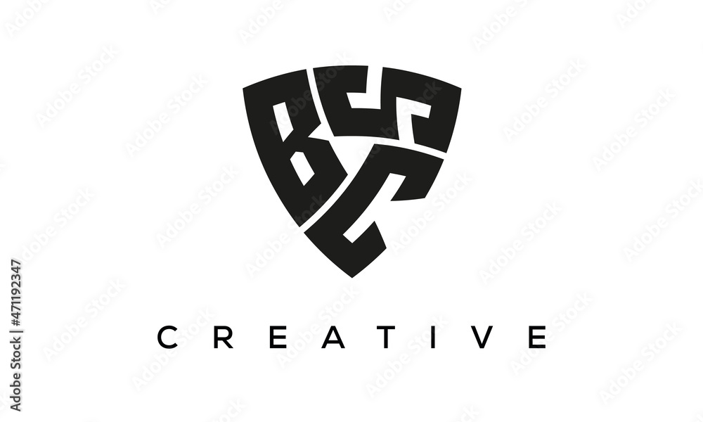BCS letters logo, security Shield logo vector Stock Vector | Adobe Stock