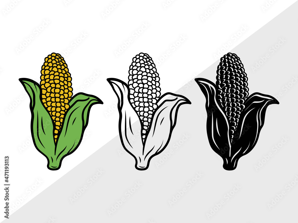 Corn SVG | Maize Svg | Cob Svg | Fruit Svg | Farm Svg | Vegetable ...