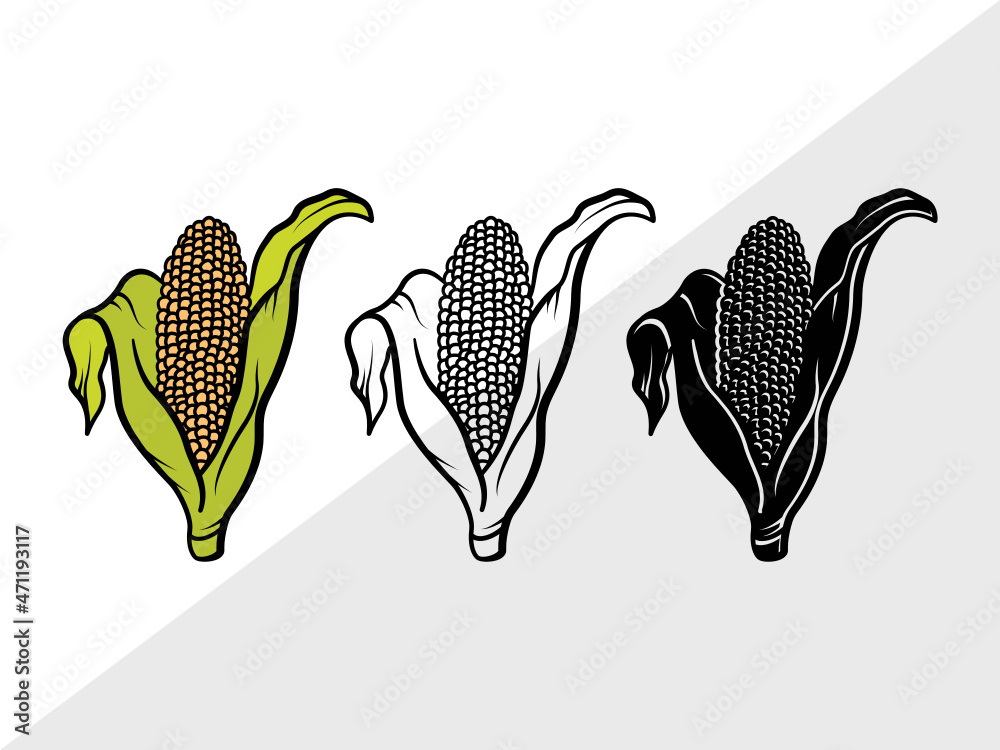 Corn SVG | Maize Svg | Cob Svg | Fruit Svg | Farm Svg | Vegetable ...