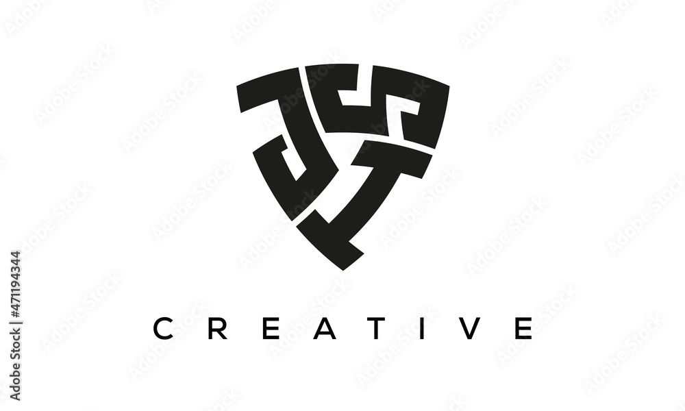 JIS letters logo, security Shield logo vector Stock Vector | Adobe Stock