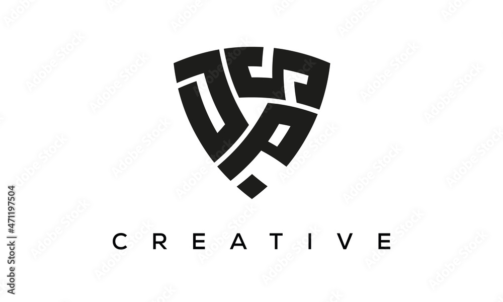 DPS letters logo, security Shield logo vector Stock Vector | Adobe Stock