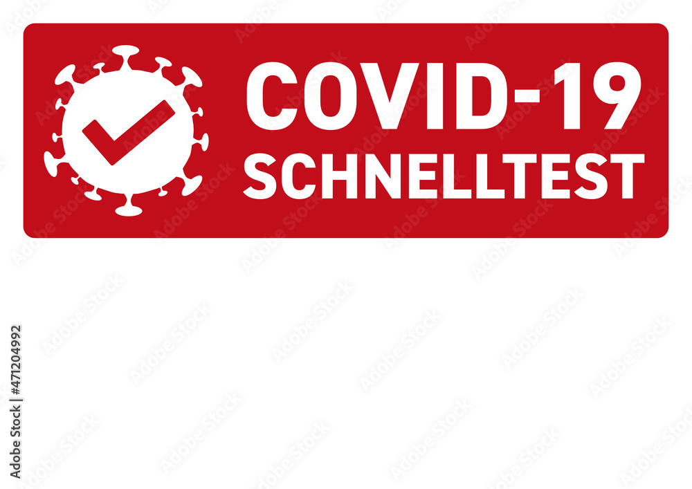 Covid-19 Schnelltest machen Corona Virus Stock Illustration | Adobe Stock