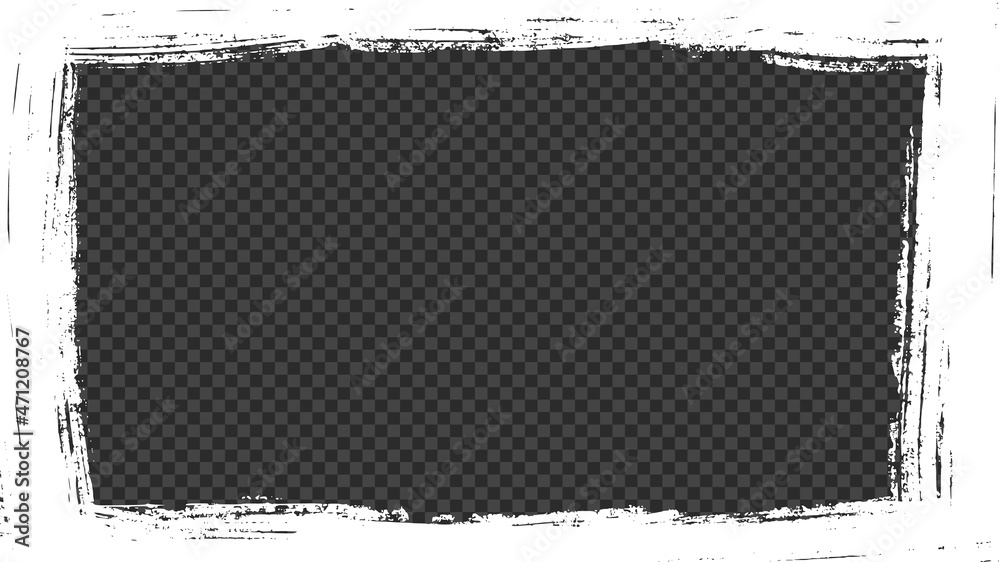 White grunge frame for stories and social network media 16 9. Template ...