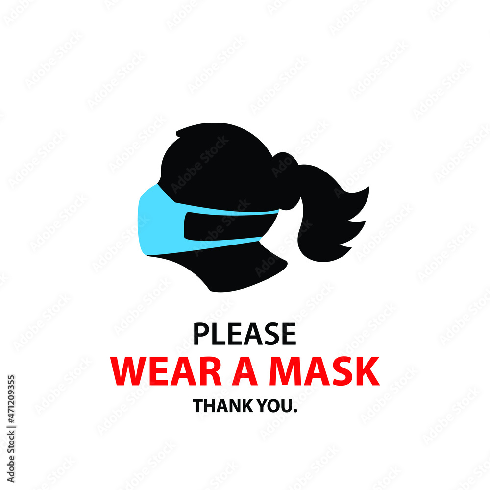 Please wear a mask.Welcome sign No entry without face mask. mask ...