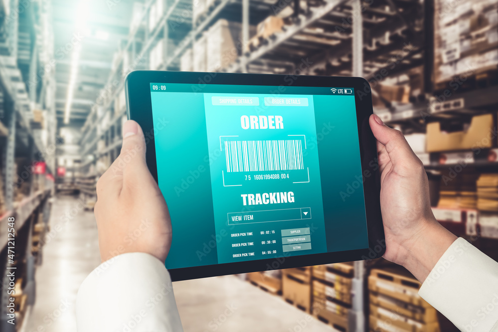 Warehouse management innovative software in computer for real time ...