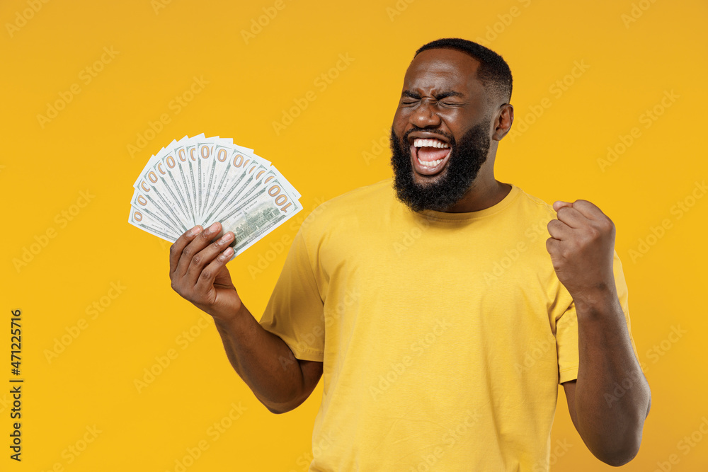 Black People Holding Money