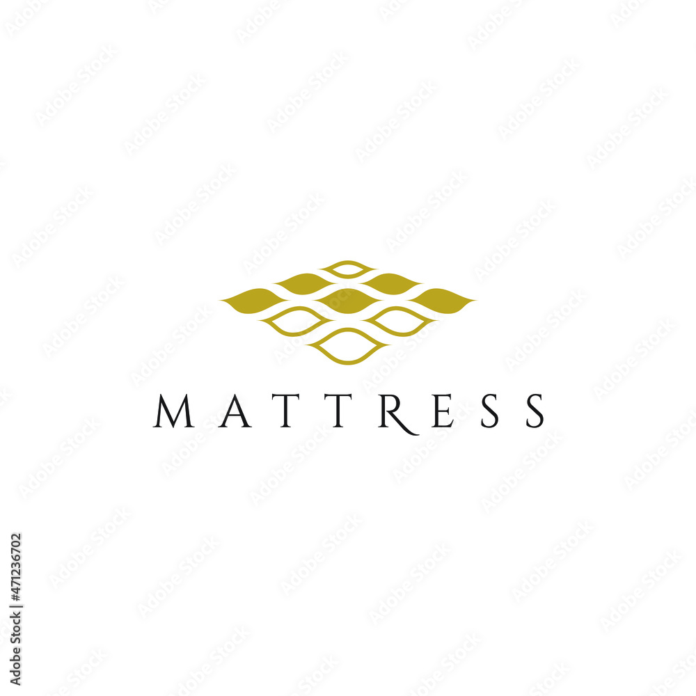 Letter M Mattress Logo Stock Vector | Adobe Stock