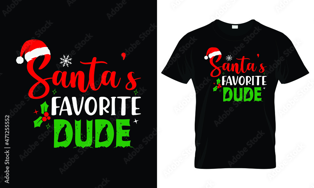 Santa's Favorite Dude Shirt, Christmas Svg, Holiday Svg, Winter Svg ...